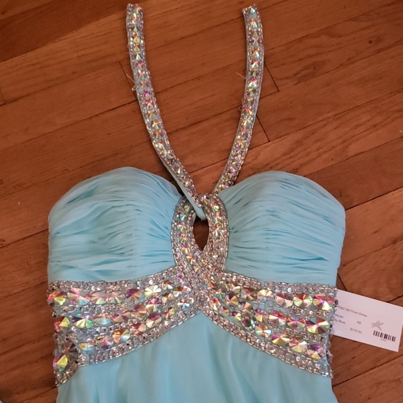 Night Moves Prom Collection | Dresses | Nwt Sky Blue Jeweled Prom Or ...
